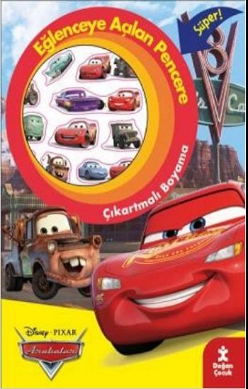 Disney Pixar Arabalar Eğlenceye Açılan Pencere Çıkartmalı Boyama Kitabı ...